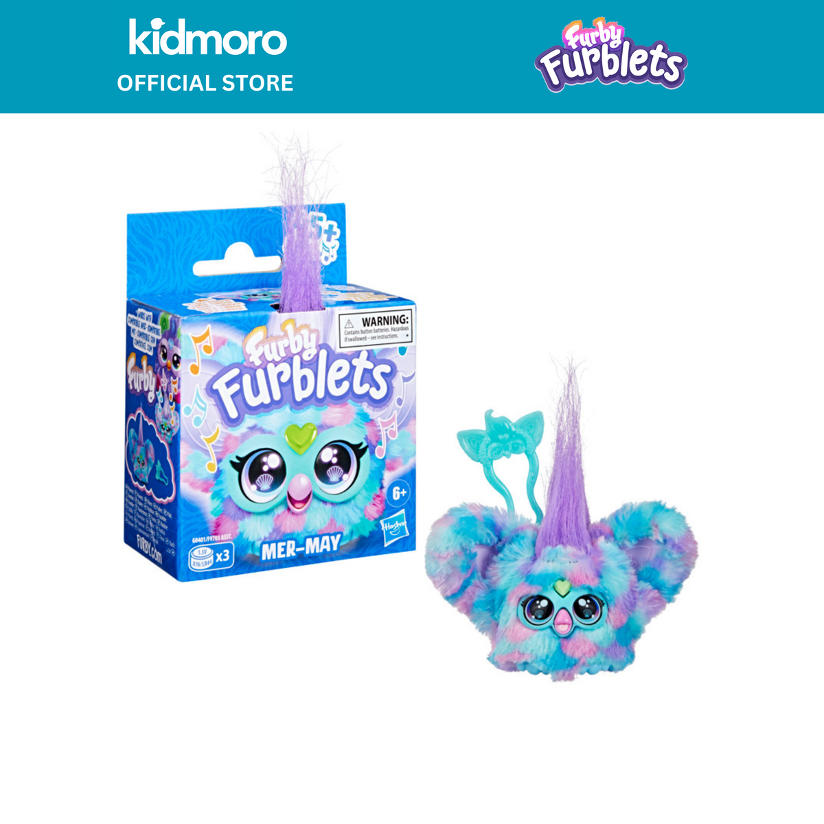 Furby Furblets Mer-May Mini Friend, Electronic Plush Toys for 6 Year O ...