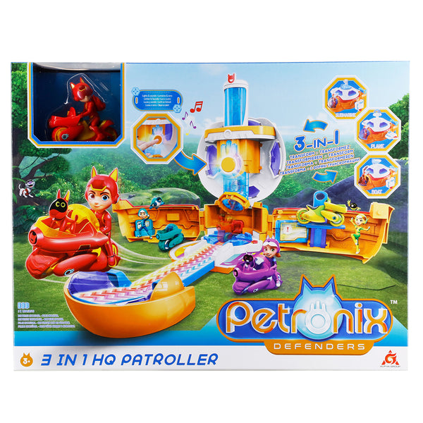Petronix Defenders 3-in-1 HQ Patroller Action Figure Toys - Kidmoro Online