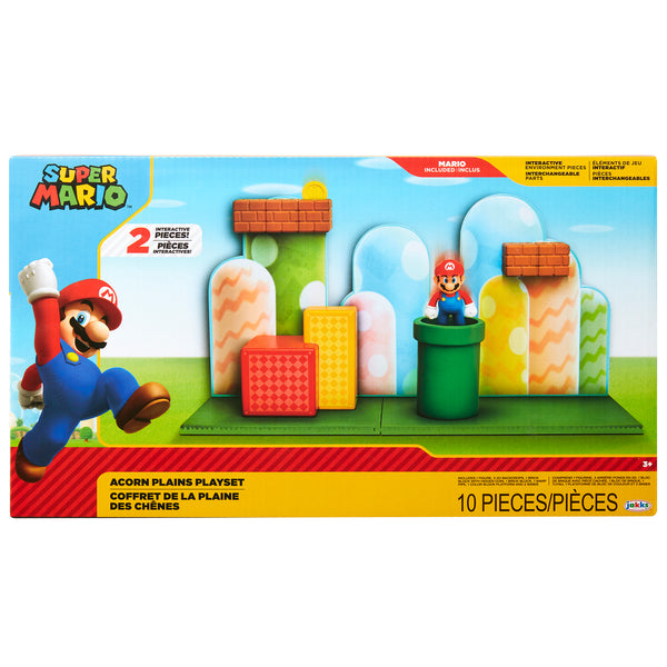 Super Mario Acorn Plains Playset with 2.5 inch Figures and Accessories ...