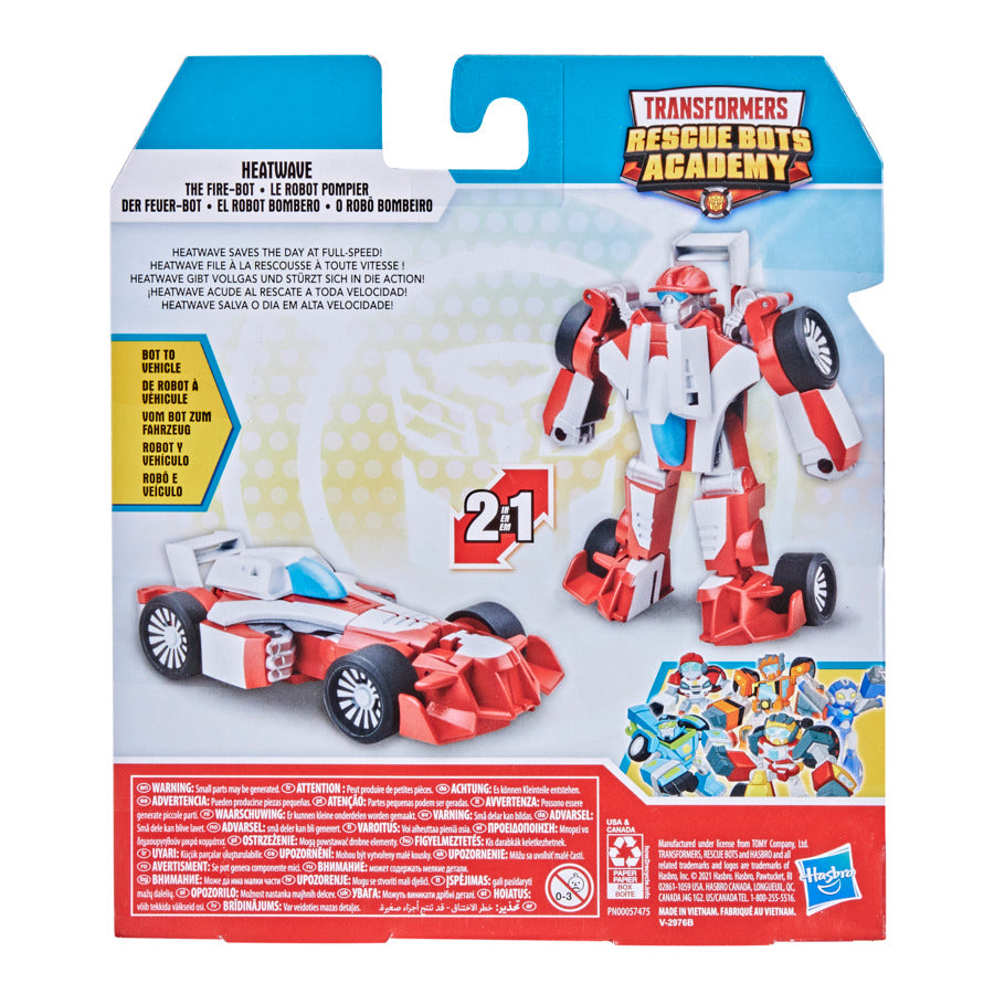 Transformers Rescue Bots Academy Heatwave Converting Toy, 4.5-Inch ...