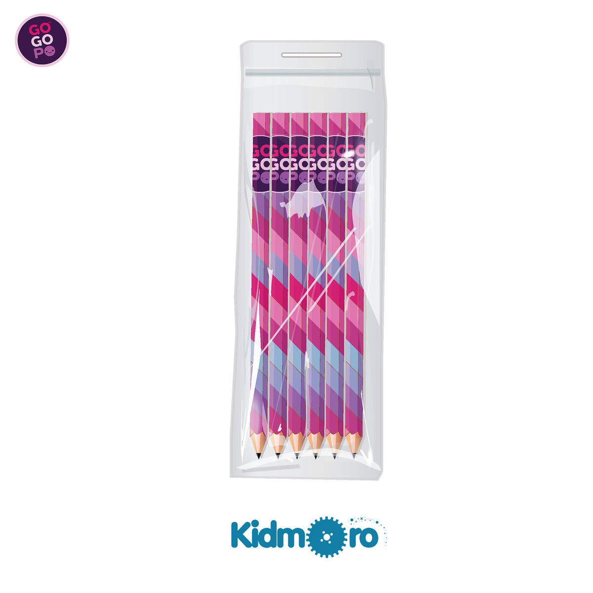 Gogopo Rainbow Pencils in a Pouch – Kidmoro Online